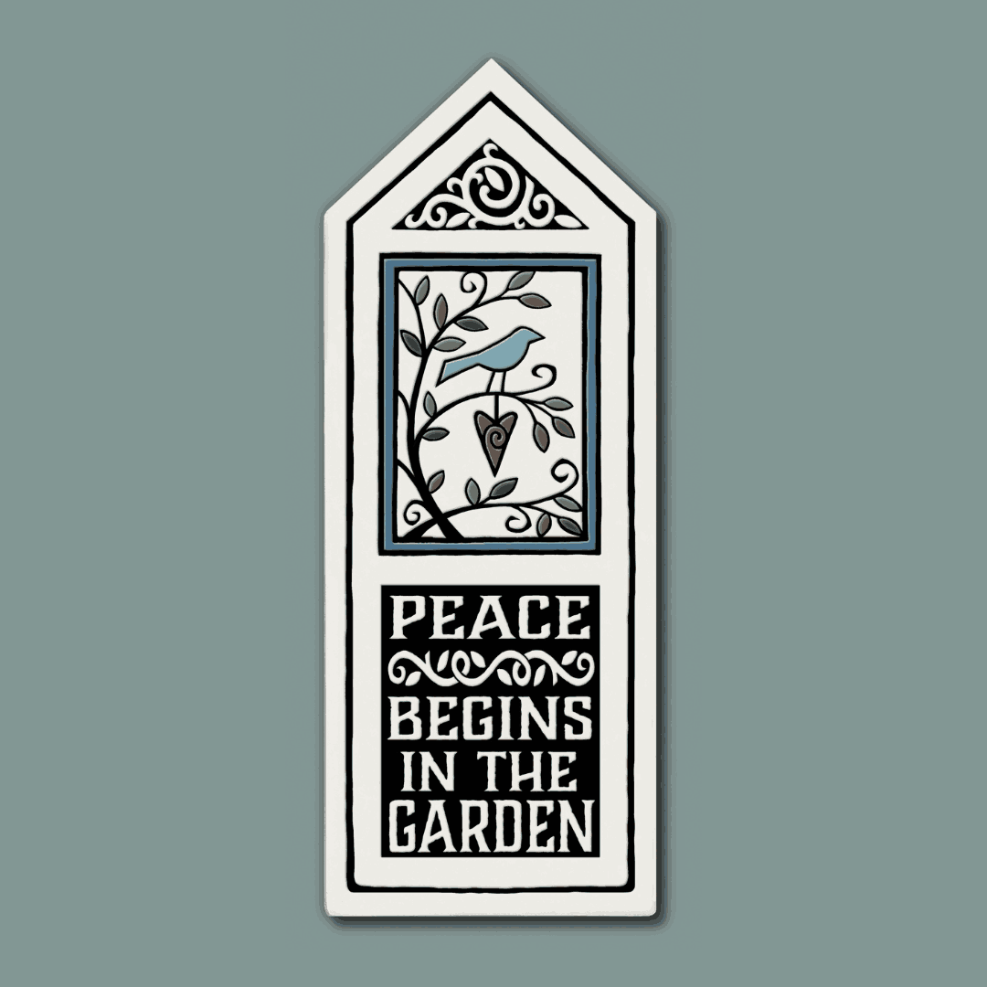 Spooner Creek Garden Tile - Peace/Garden – You Need Art Now